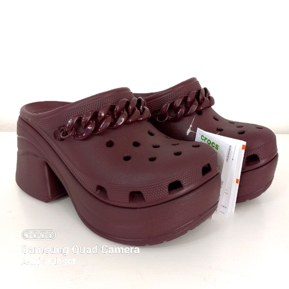 CROCS | Shoes | Crocs Siren Chain Clog Dark Cherry | Poshmark